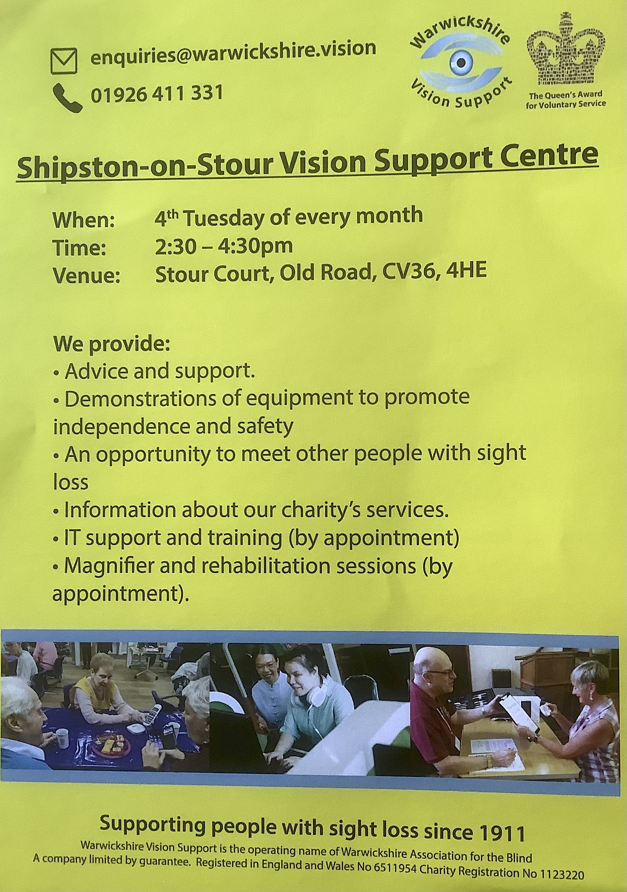 Shipston on Stour Vision Support Centre | SHWP