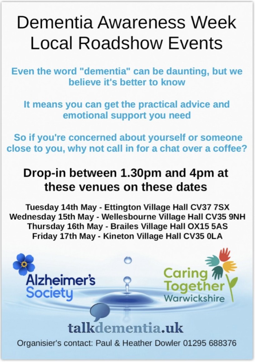 Dementia Awareness Week Local Roadshow Events | SHWP