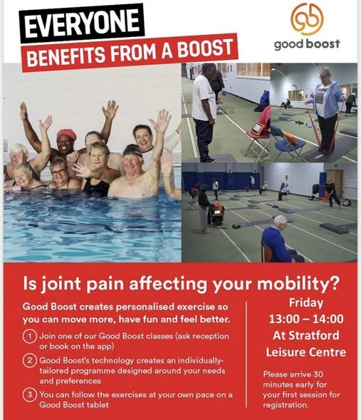 NEW Good Boost Pool Sessions at Stratford Leisure Centre starting ...